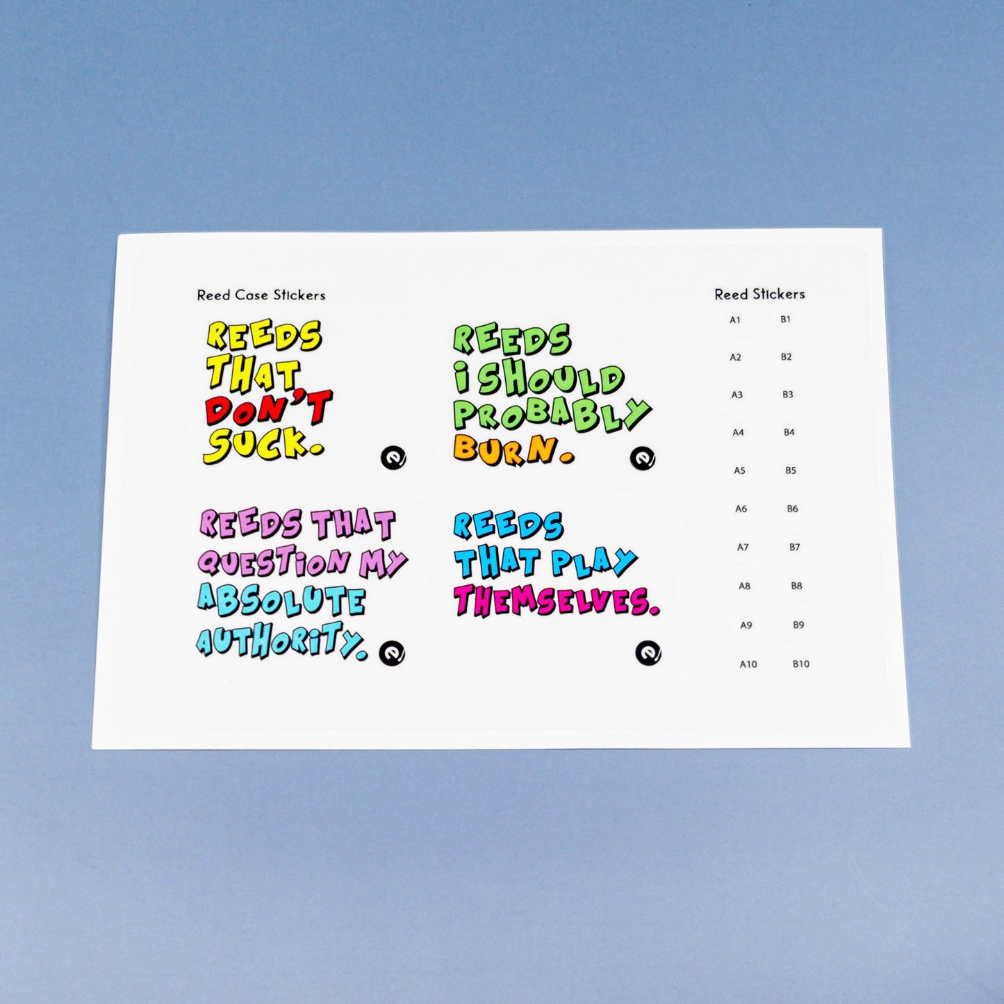 Reed Case (and Reed Numbering) Stickers